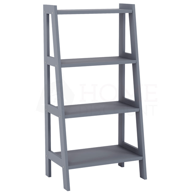 4 Tier Step Ladder Unit, Grey (FSC 100%) | Home Discount Ltd
