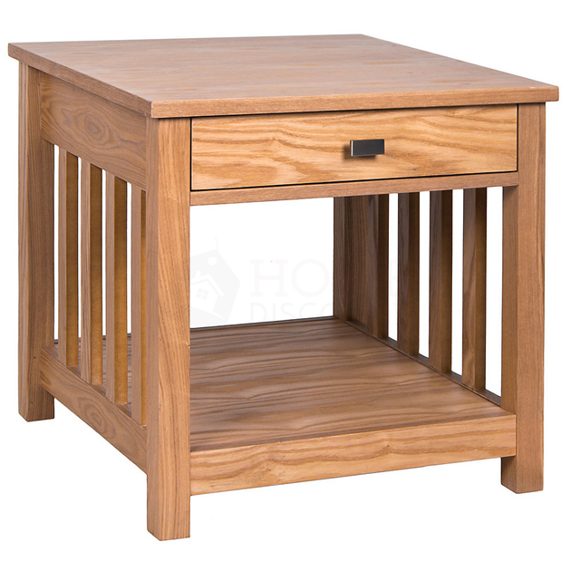 Ashton 1-Drawer Lamp Table | Home Discount Ltd